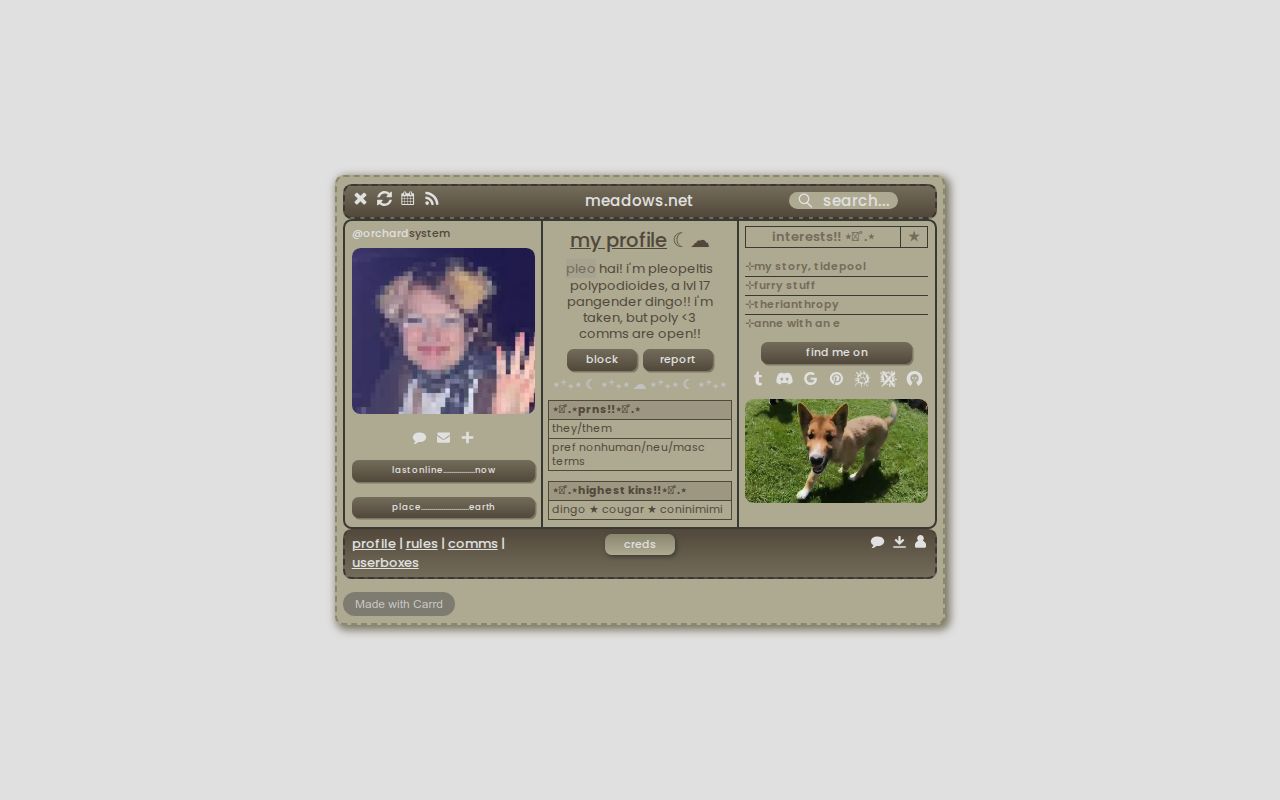 The Orchard Sys's Carrd!!